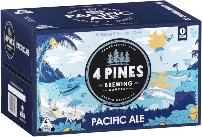 4 Pines Pacific Ale 330mL - Single, 6 & 24 Pack Deals