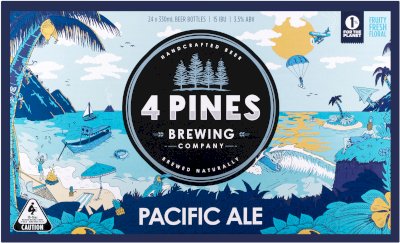 4 Pines Pacific Ale 330mL - Single, 6 & 24 Pack Deals