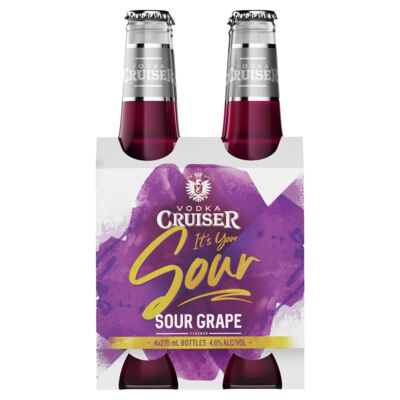 Vodka Cruiser Sour Grape 275mL | Liquorland
