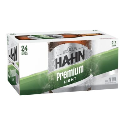 Hahn Premium Light Bottle 375mL - Single, 6 & 24 Pack Deals