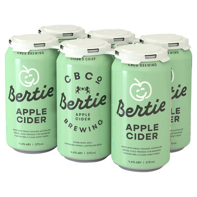 CBCo Bertie Cold Pressed Apple Cider Can 375mL | Liquorland