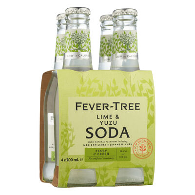 Fever Tree Lime & Yuzu Soda 200mL | Liquorland