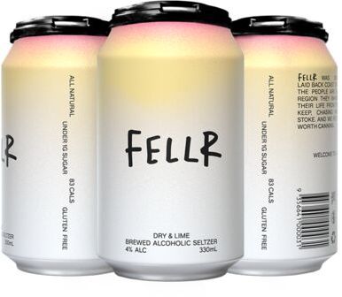 Fellr Dry & Lime Brewed Alcoholic Seltzer Can 330mL | First Choice ...