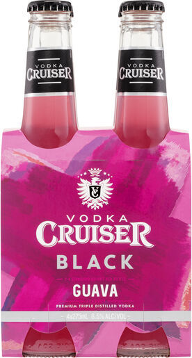 Buy Vodka Cruiser Black Guava Bottle 275mL Online