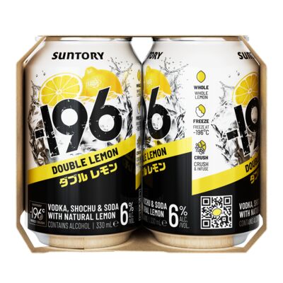 Suntory -196 Double Lemon - Single, 4 & 24 Pack Deals