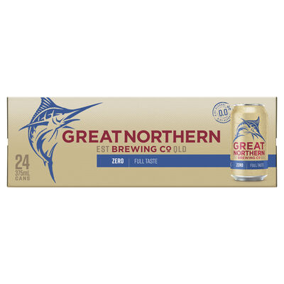 Great Northern Zero Can 375mL - Single, 6 & 24 Pack Deals