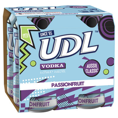 UDL Vodka & Passionfruit Can 375mL | Vintage Cellars