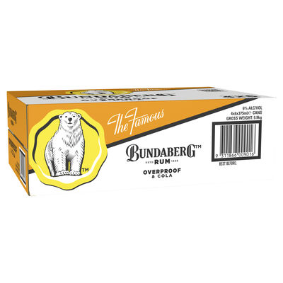 Bundaberg OP & Cola Cans 375mL - Single, 6 & 24 Pack Deals