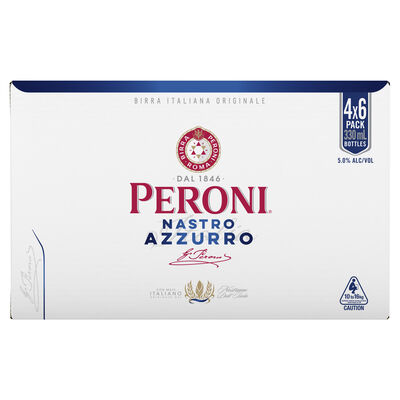 Peroni Nastro Azzurro 330mL - Single, 6 & 24 Pack Deals