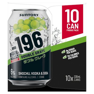 -196 Double Grape 6% Can 330mL (10pk) | Liquorland