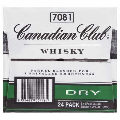 Canadian Club & Dry 4.8% - Single, 4 & 24 Pack Deals