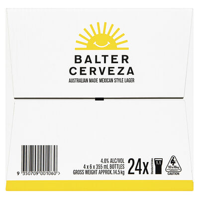Balter Cerveza Bottle 355mL - Single, 6 & 24 Pack Deals