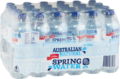Coles Spring Water 24 Pack 600mL - 24 Pack Deals