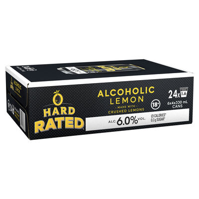 Hard Rated Lemon 6% Can 330mL | Liquorland