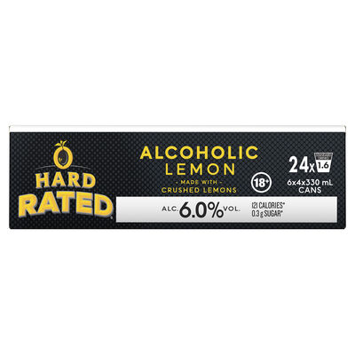 Hard Rated Lemon 6% Can 330mL | Liquorland