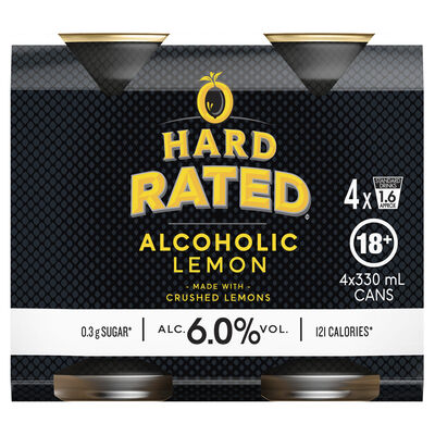 Hard Rated Lemon 6% Can 330mL | Liquorland